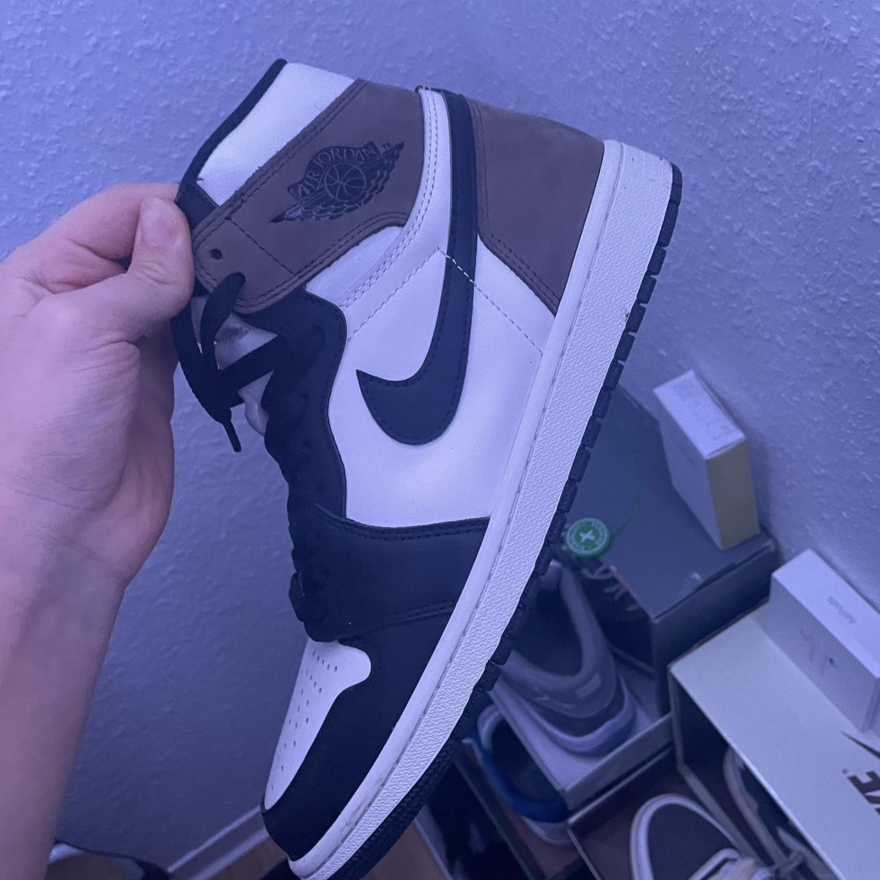 Jordan 1 mocha us 9.5 Worn but new condition Tiny... - Depop