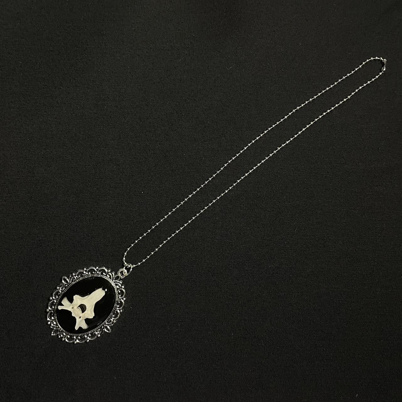 Possum vertebrae necklace set in epoxy! #gothic... - Depop