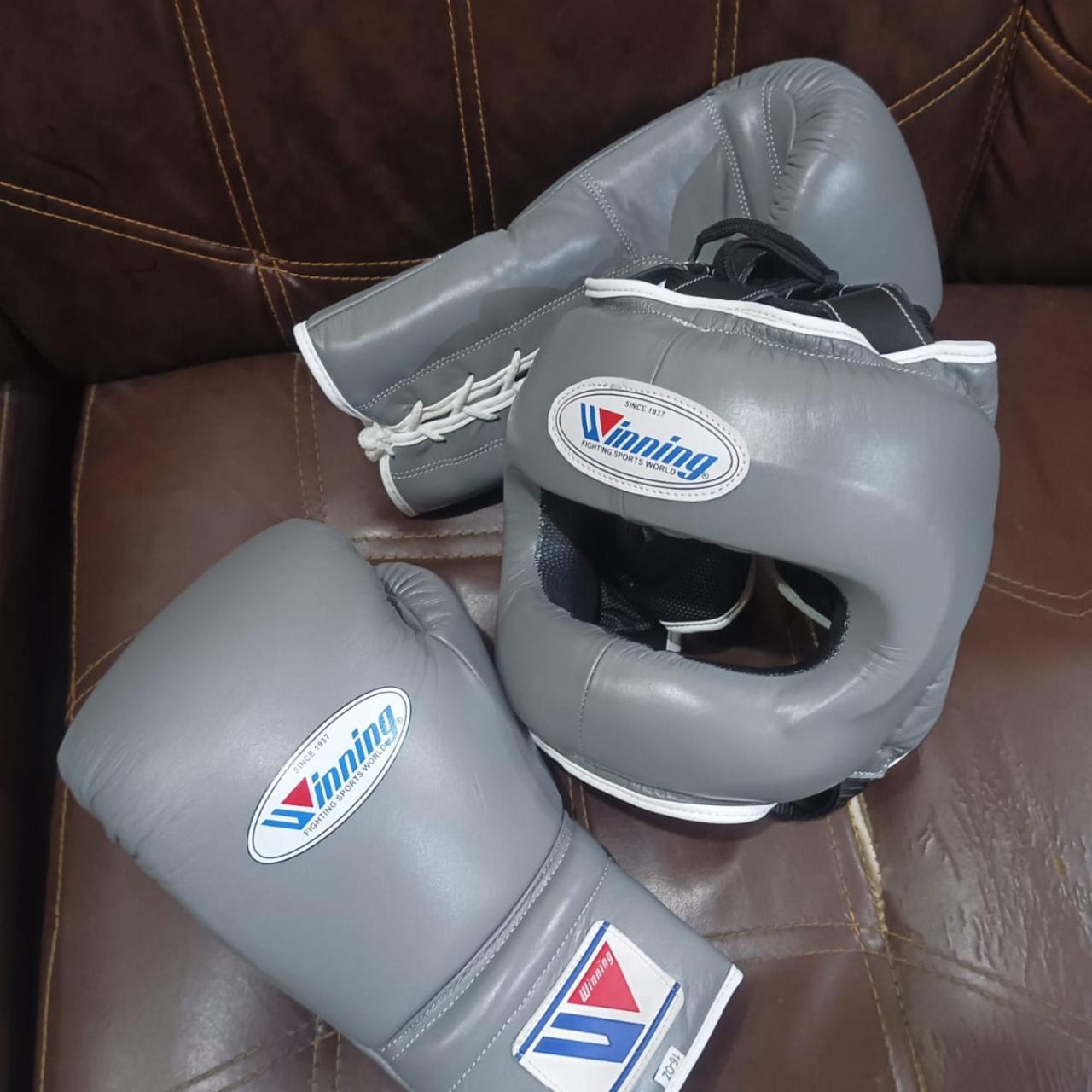 New Customized leather winning groin guard and head... - Depop