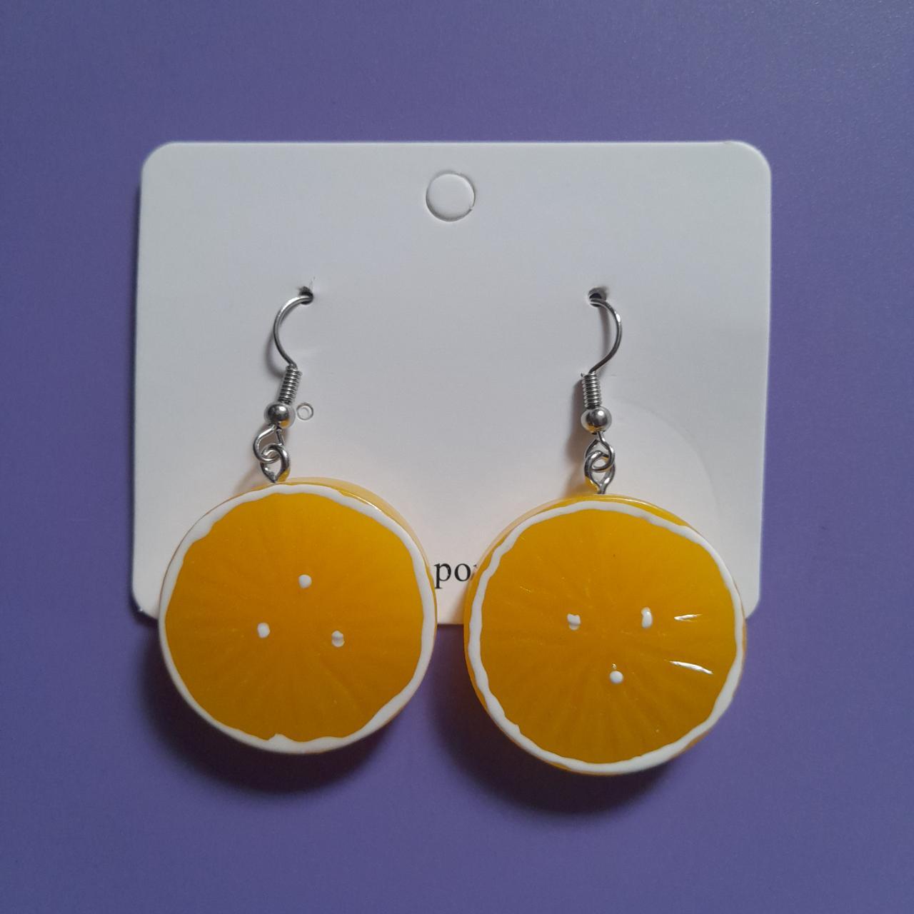 Cute funny resin earrings. Cute simulation fruit... - Depop