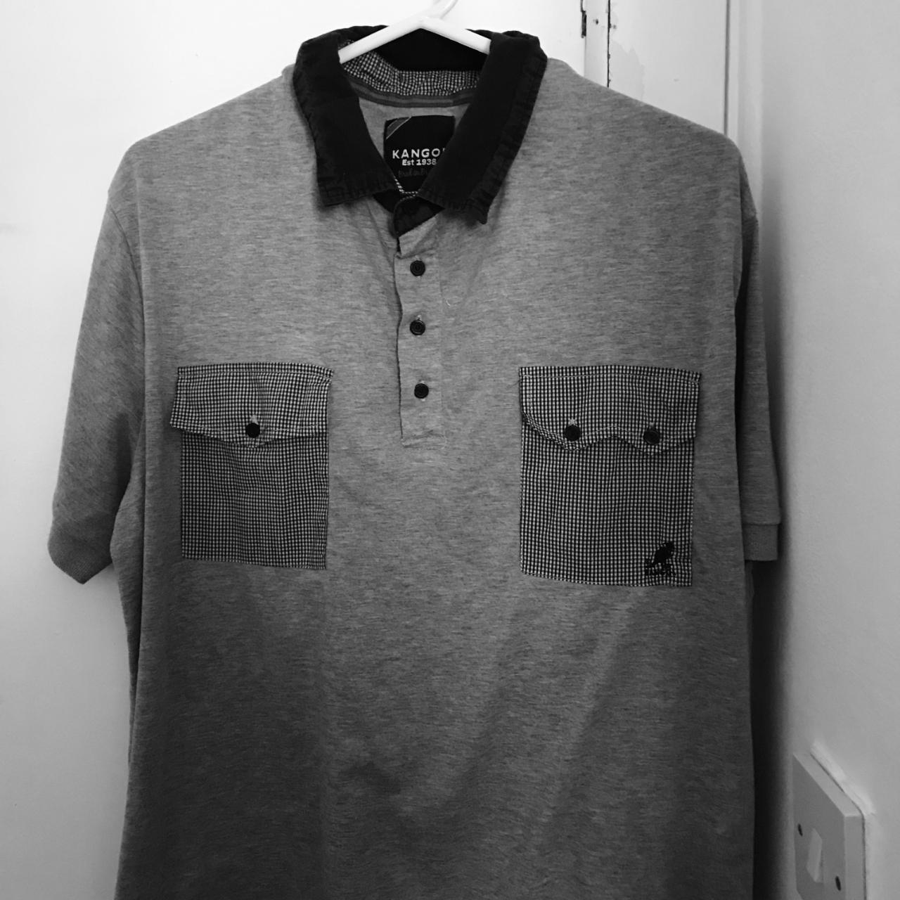 Mens short sleeve grey top. Size large. - Depop