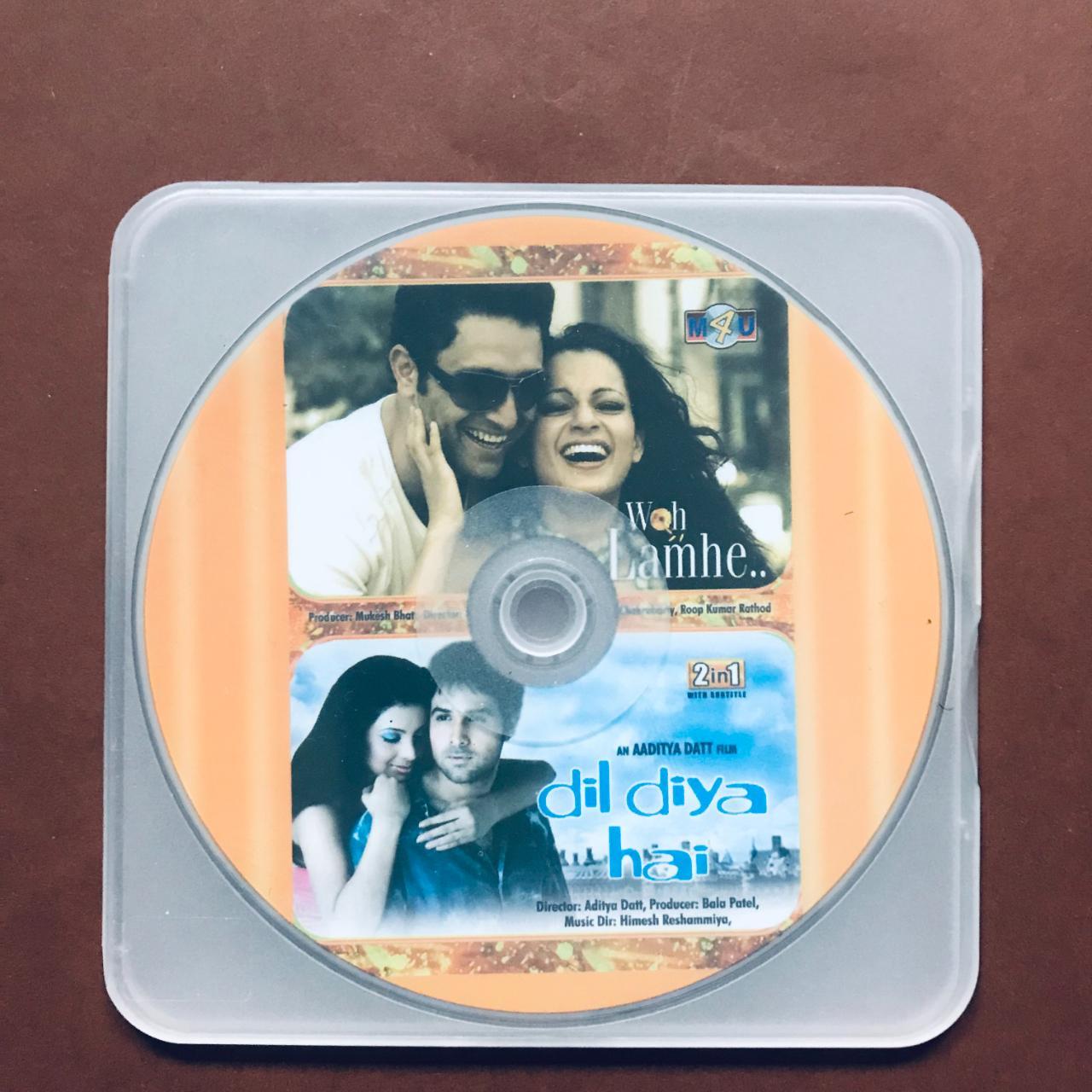 2 in ONE bollywood movies. DVD. Woh Lamhe and Dil... - Depop