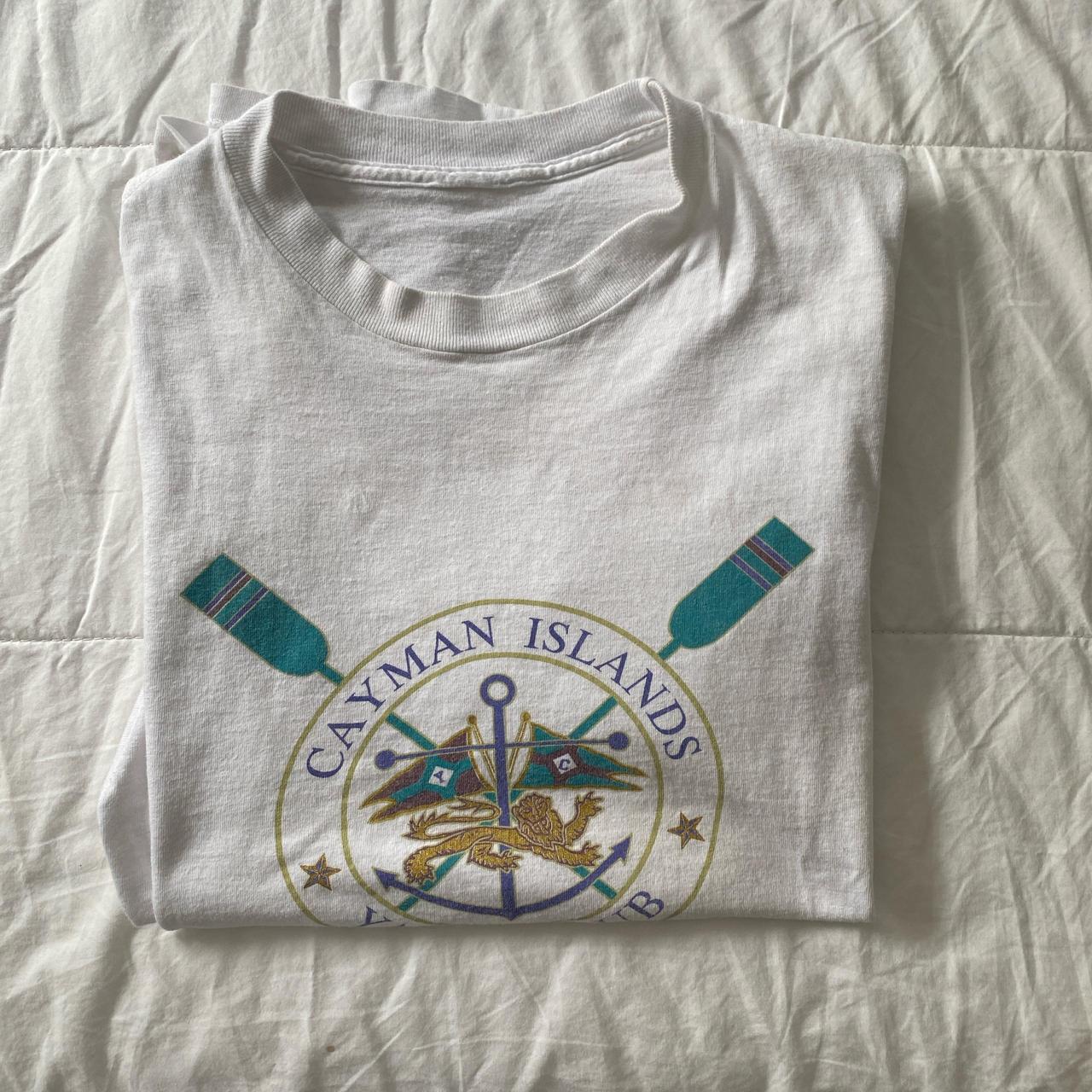 Cayman Islands Yacht Club white tee shirt - Depop