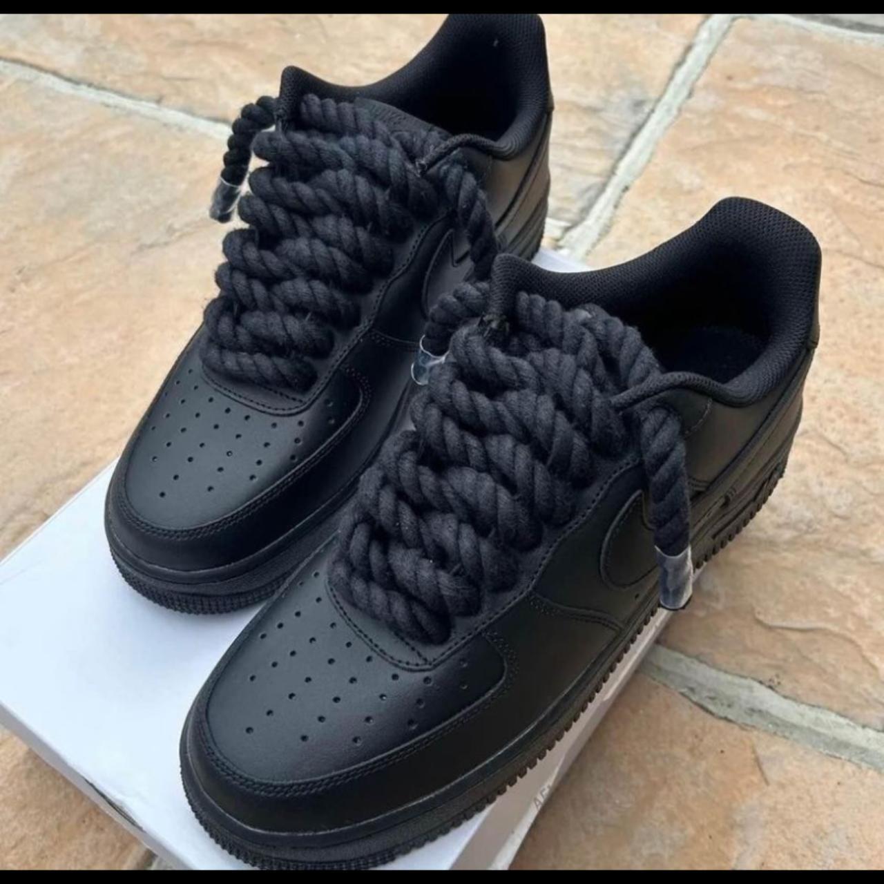 Roped Lace Air Force 1. - Depop