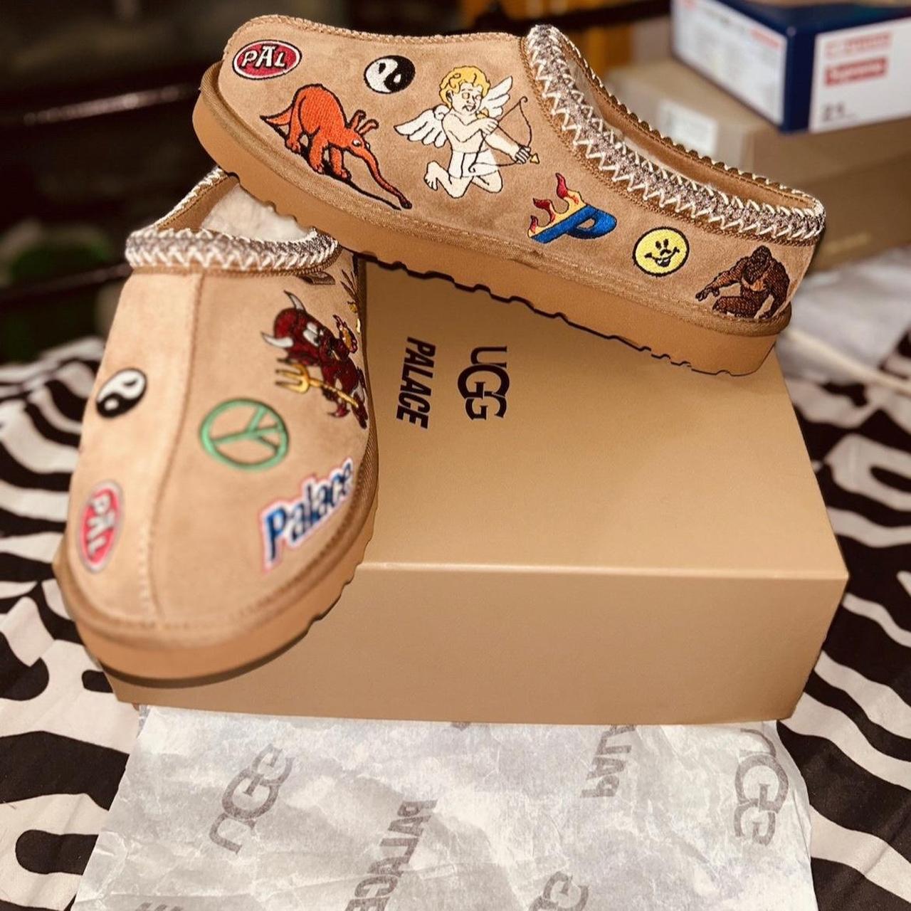 Palace x ugg tailsmen tan Price negotiable Comes... - Depop