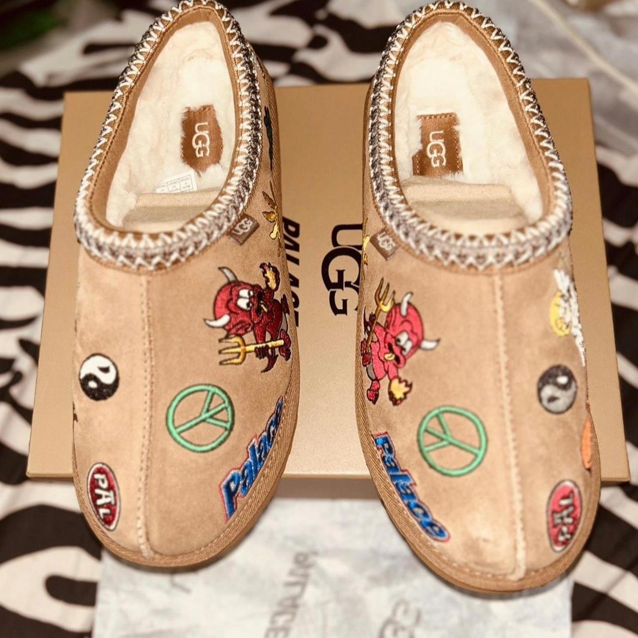 Palace x ugg tailsmen tan Price negotiable Comes... - Depop