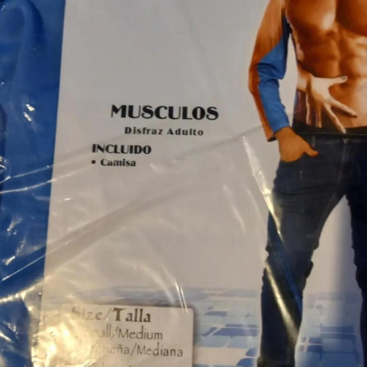 Men Fake Skin Chest Muscle top Costume Props funny... - Depop