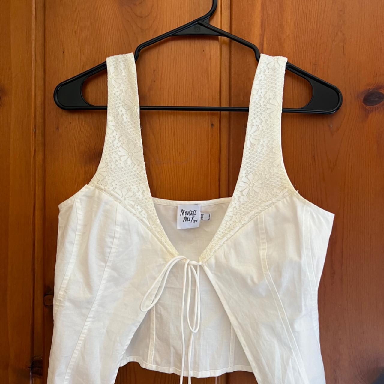 Princess Polly tie front top #princesspolly #lace | Depop