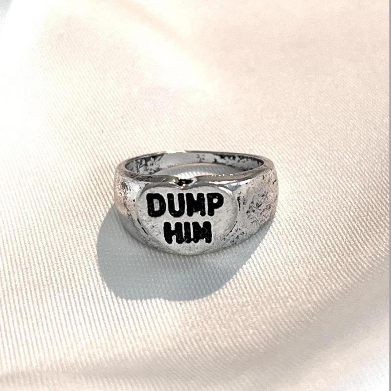 Heartbreak Ring Size 7 Zinc Alloy Silver... - Depop