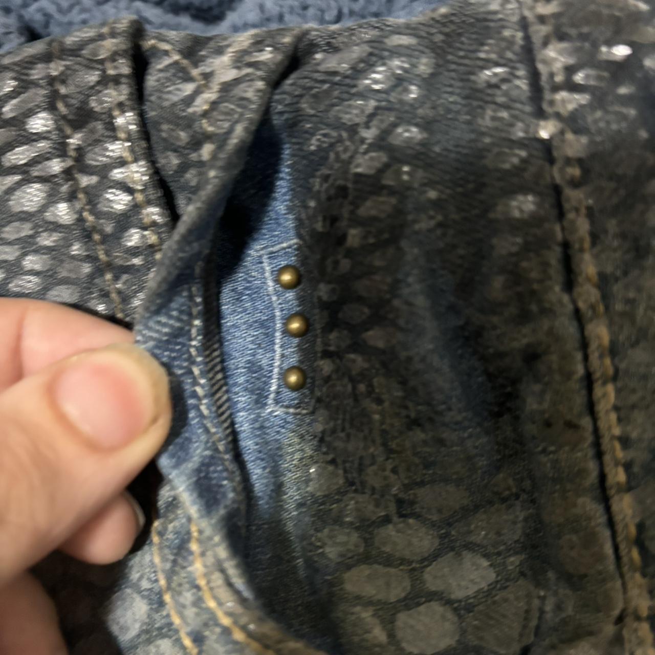 Robin snake skin non stretch size 32 waist They... - Depop