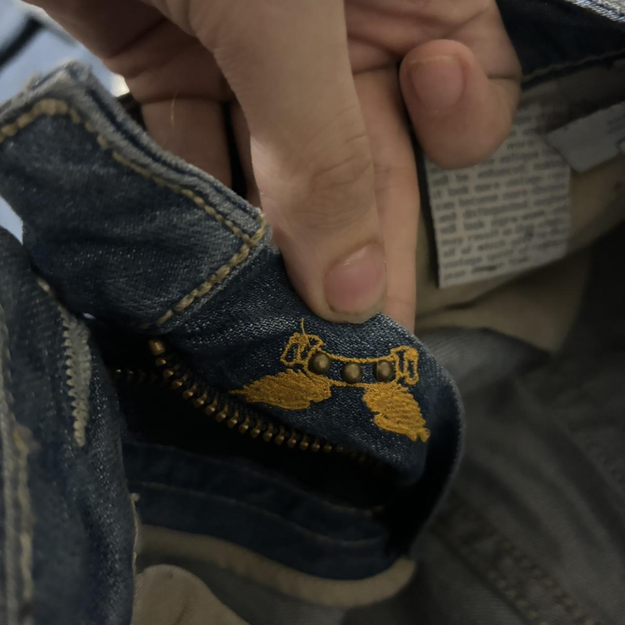 Robin snake skin non stretch size 32 waist They... - Depop