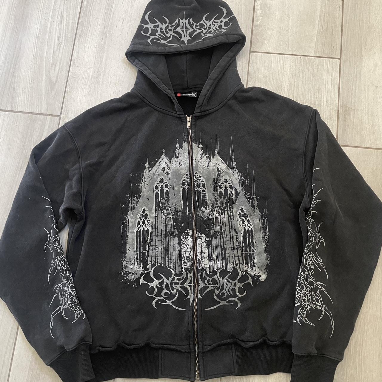 Crazy insomnia Y2K grunge jacket Crazy quality and... | Depop