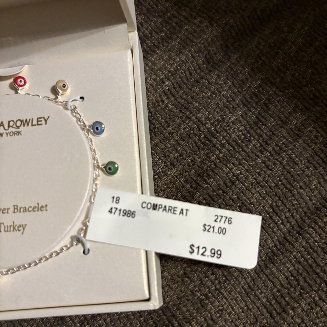 Cynthia Rowley Multi-Color Evil Eye Dangling Charm... | Depop