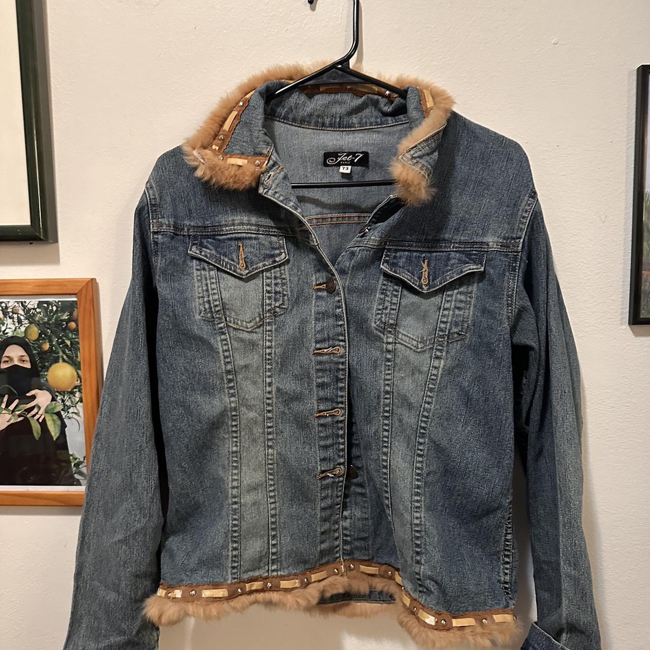 Jet-7 Paris Jean jacket, cute lil goin out thang.... - Depop