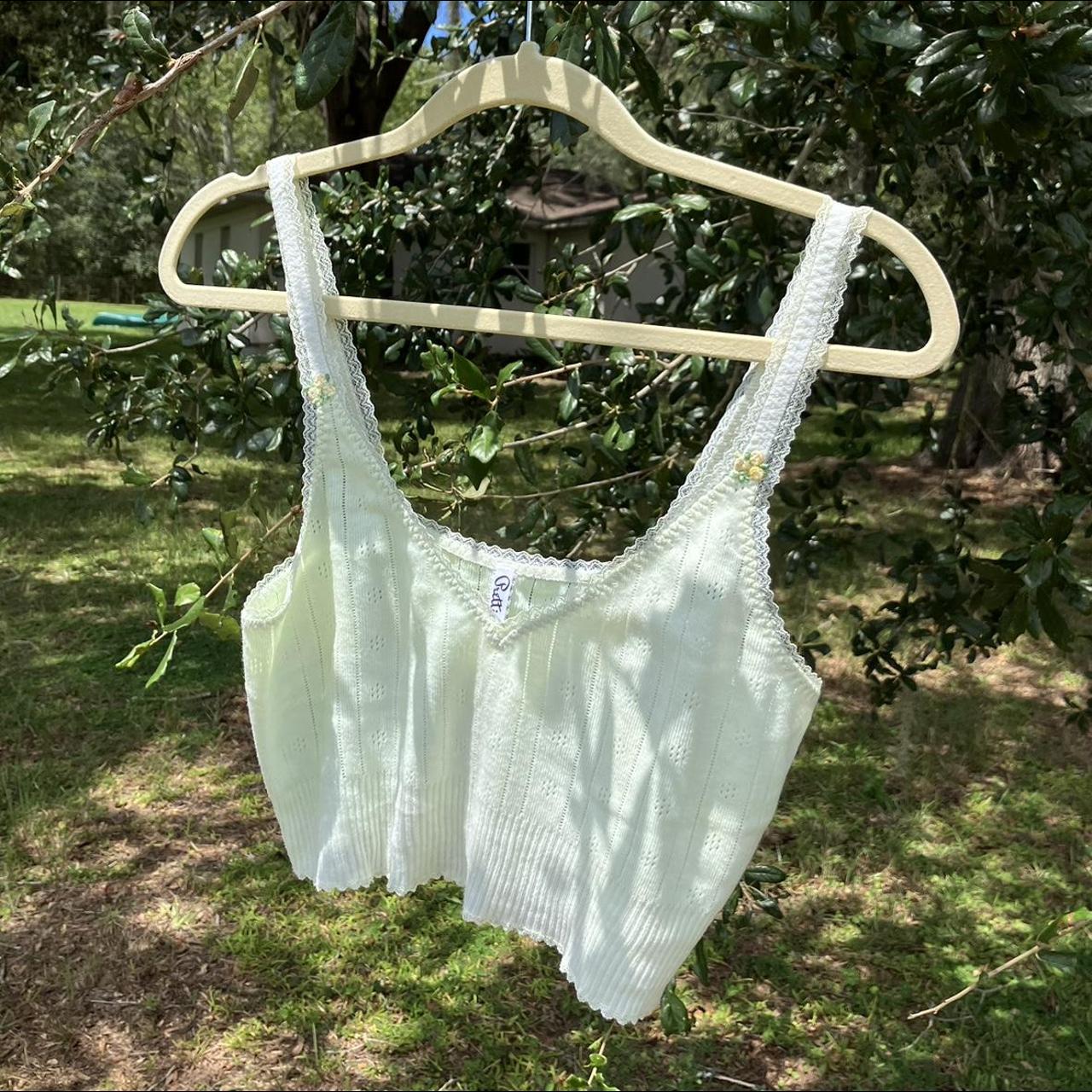 LA brand Pretties cotton mini tank top in the... - Depop