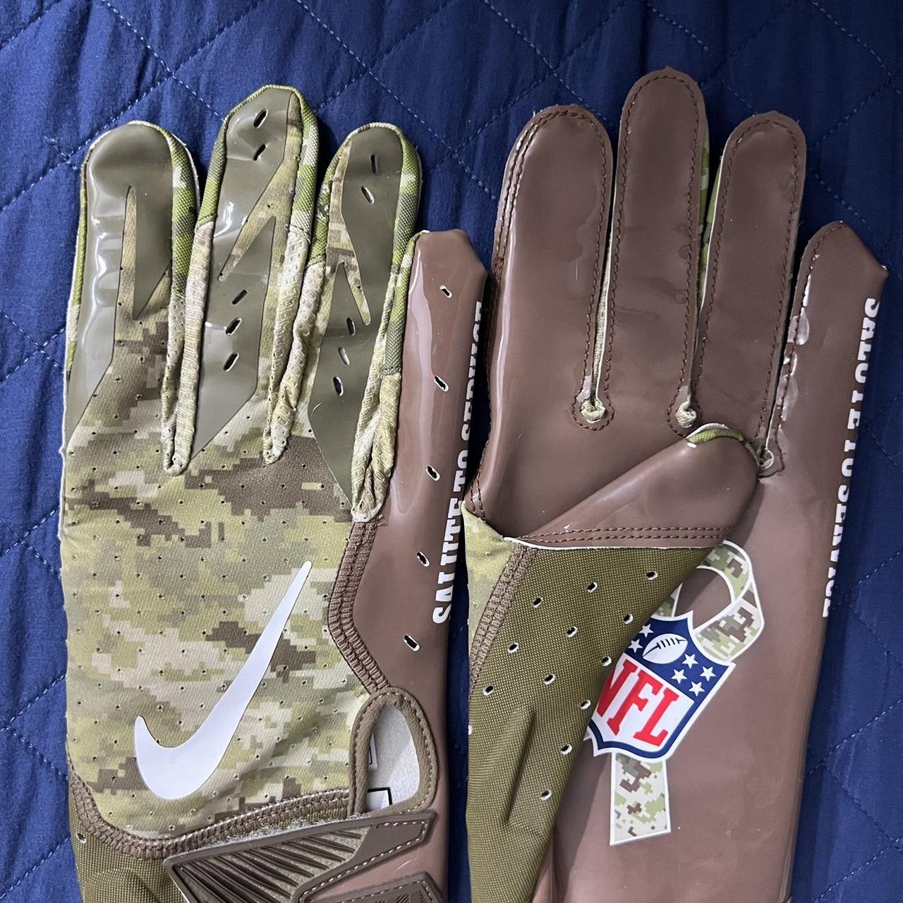 NFL military gloves Size men L FOOTBALL GLOVES - Depop