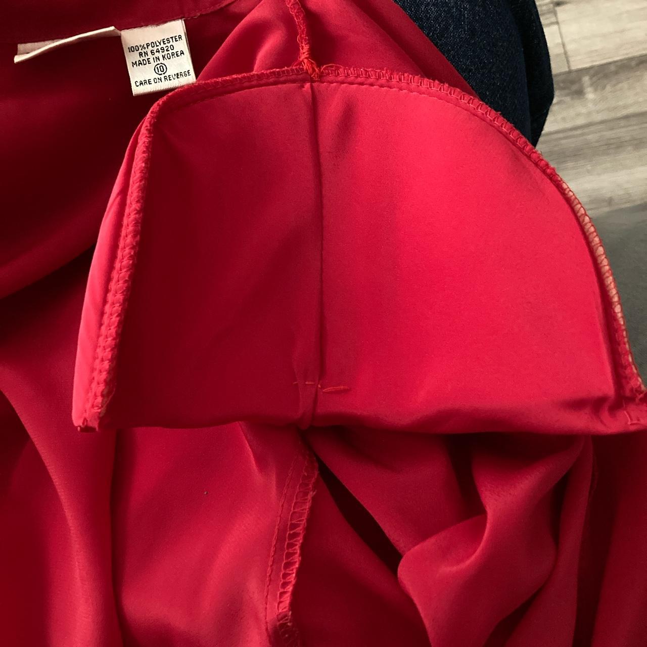 Bright red super light weight vintage blouse. This... - Depop