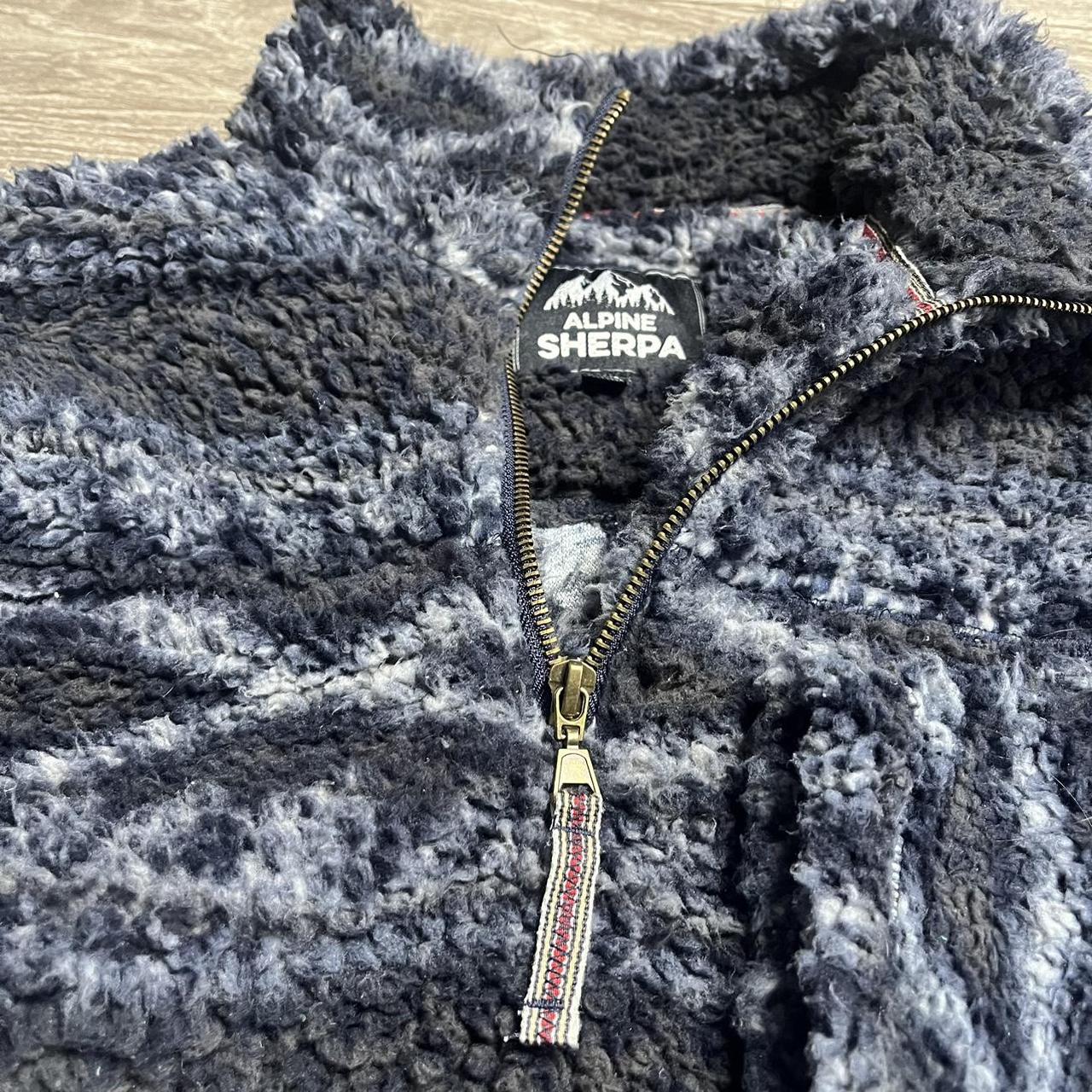 Alpine Sherpa Half zip pullover sweater With... - Depop