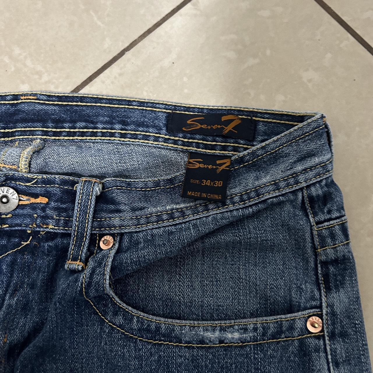 Lightly distressed Seven7 baggy jeans - Depop