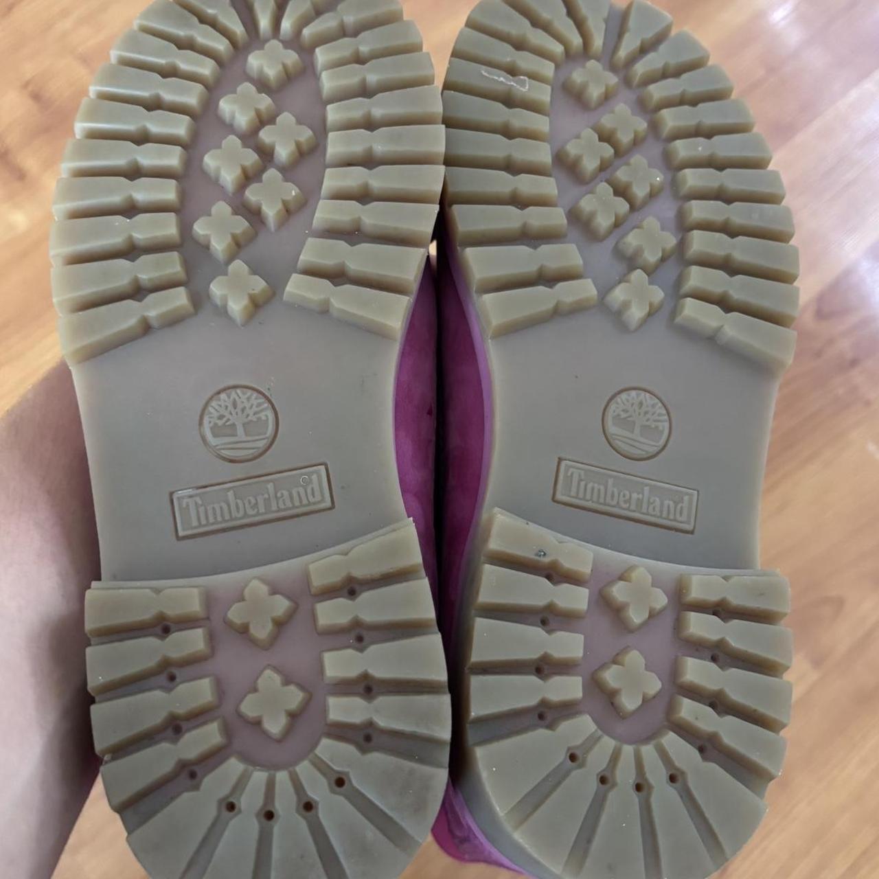 SUPER RARE pink timbs really good color good for... | Depop