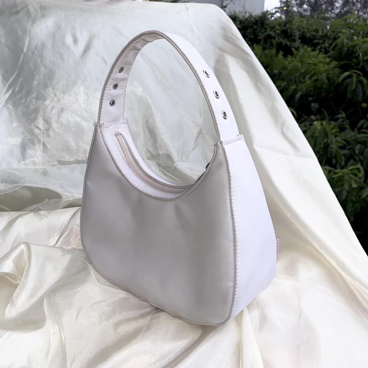 Mudd Clothing Women's White and Pink Bag | Depop