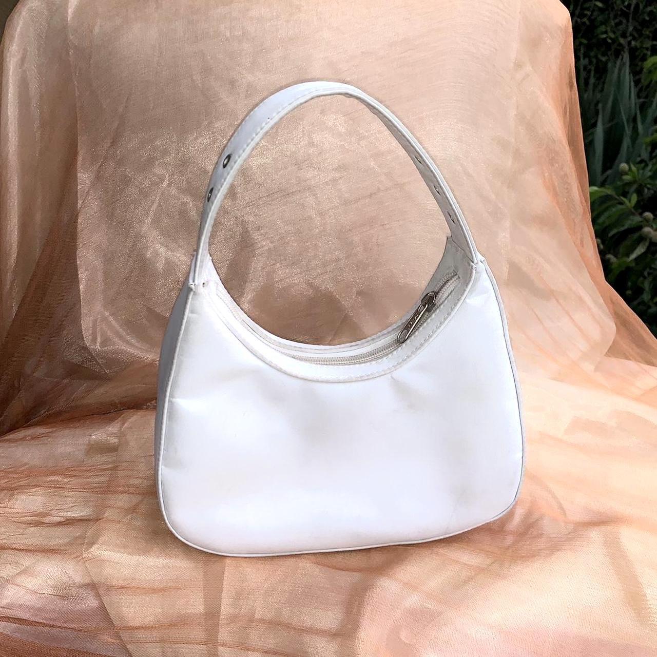 Mudd Clothing Women's White and Pink Bag | Depop