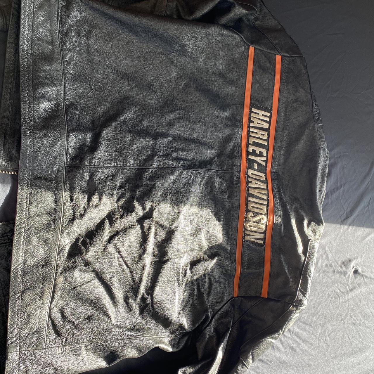 Harley Davidson leather jacket, needs zipper. - Depop