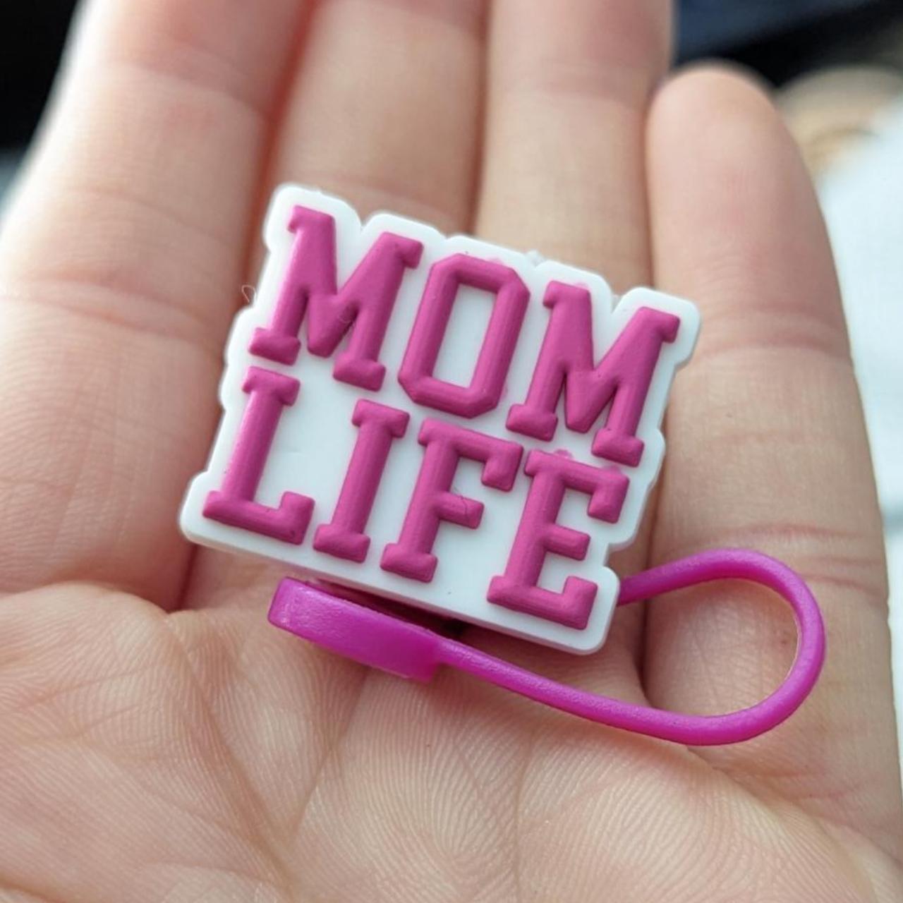 Pink Mom Life for moms, mothers Straw Topper Cap for... - Depop