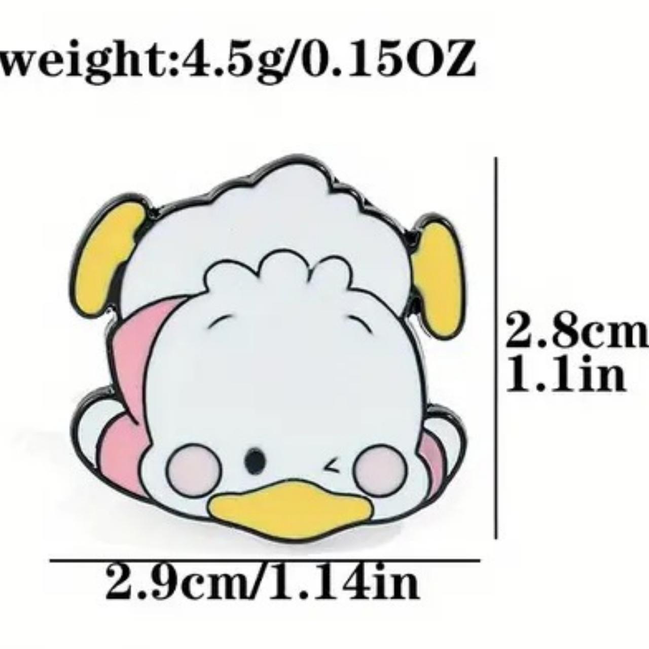 Kawaii Cute Sanrio Hello Kitty Pekkle Duck Enamel... - Depop