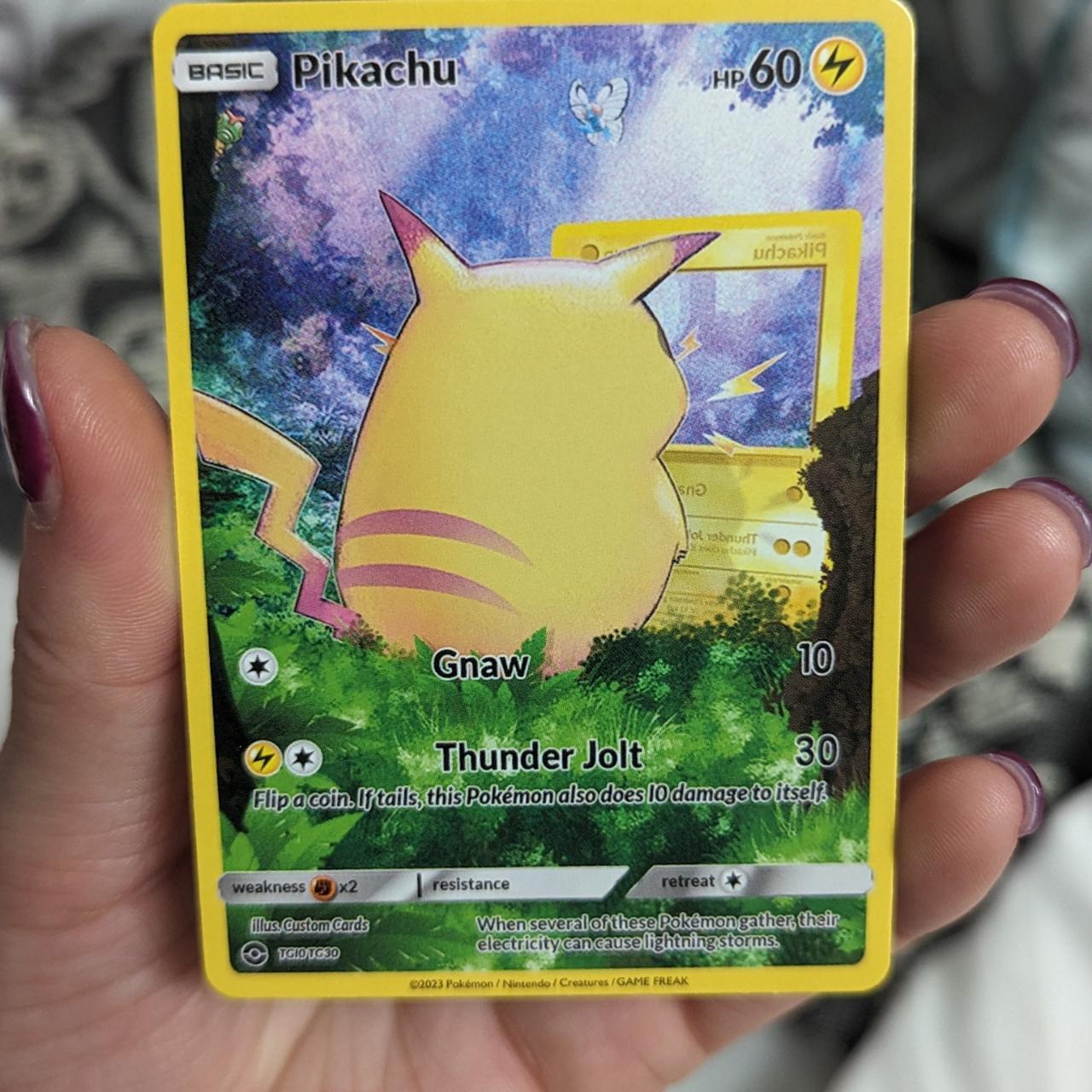 POKEMON CUSTOM FAN MADE CARD - Pikachu -... - Depop