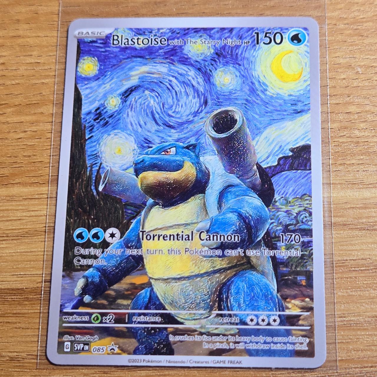 POKEMON CUSTOM FAN MADE CARD - Blastoise with The... | Depop