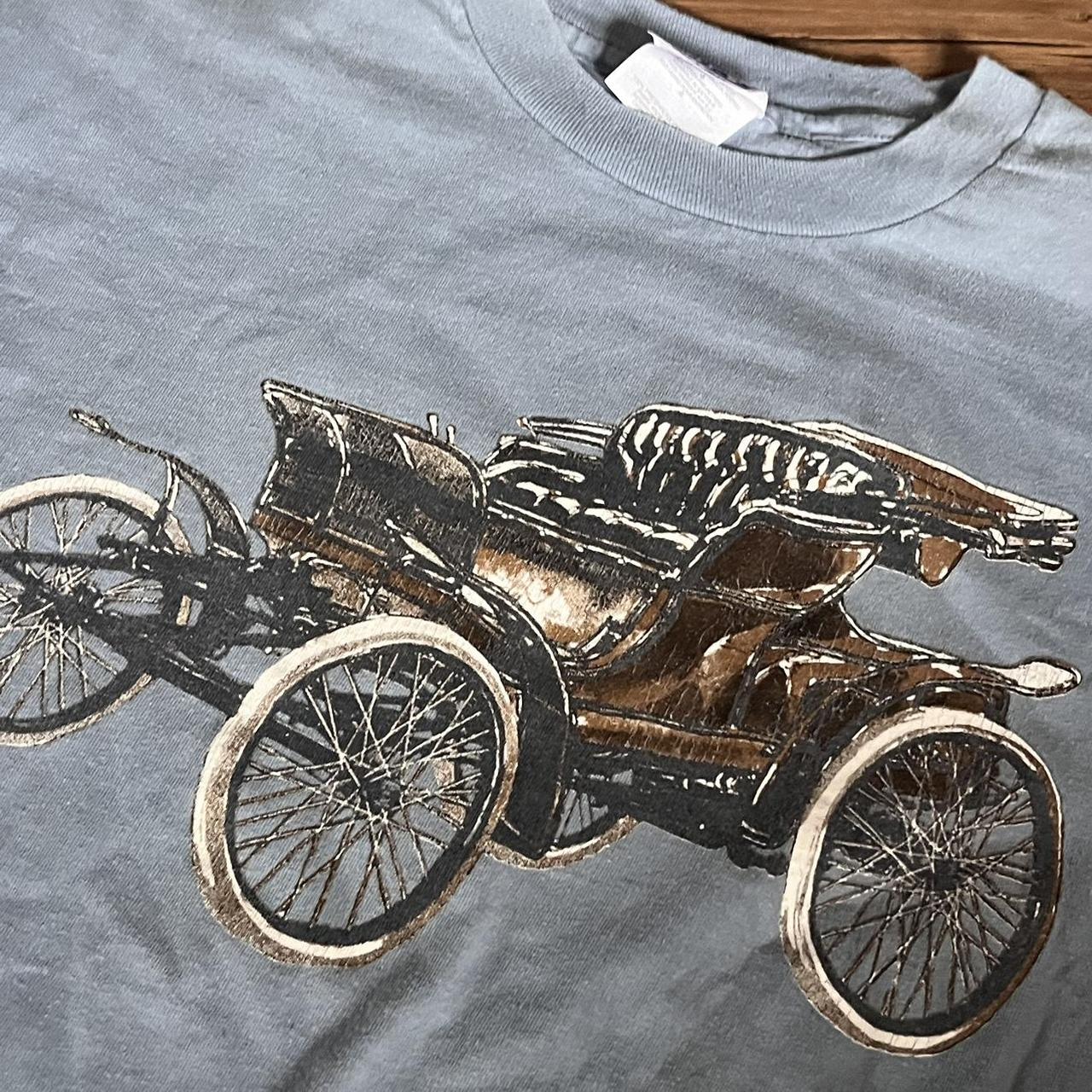 Vintage 90s “1899 Winton” Carriage Car Shirt... | Depop