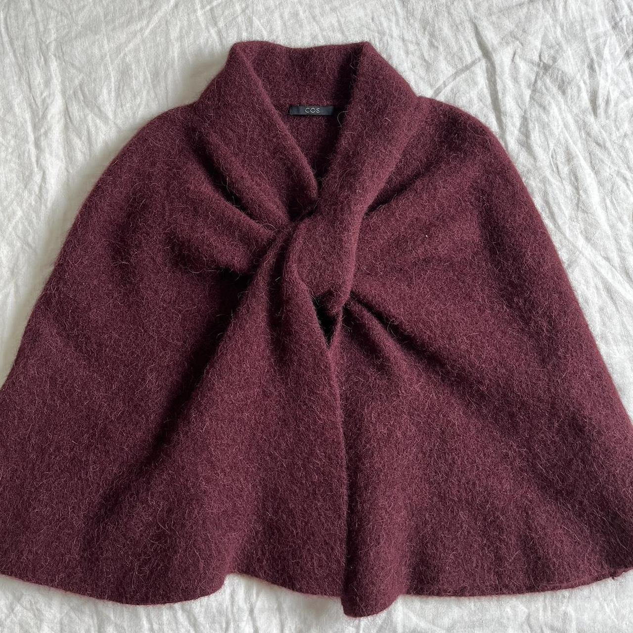 COS cropped shawl. Made with 34% alpaca wool.... - Depop
