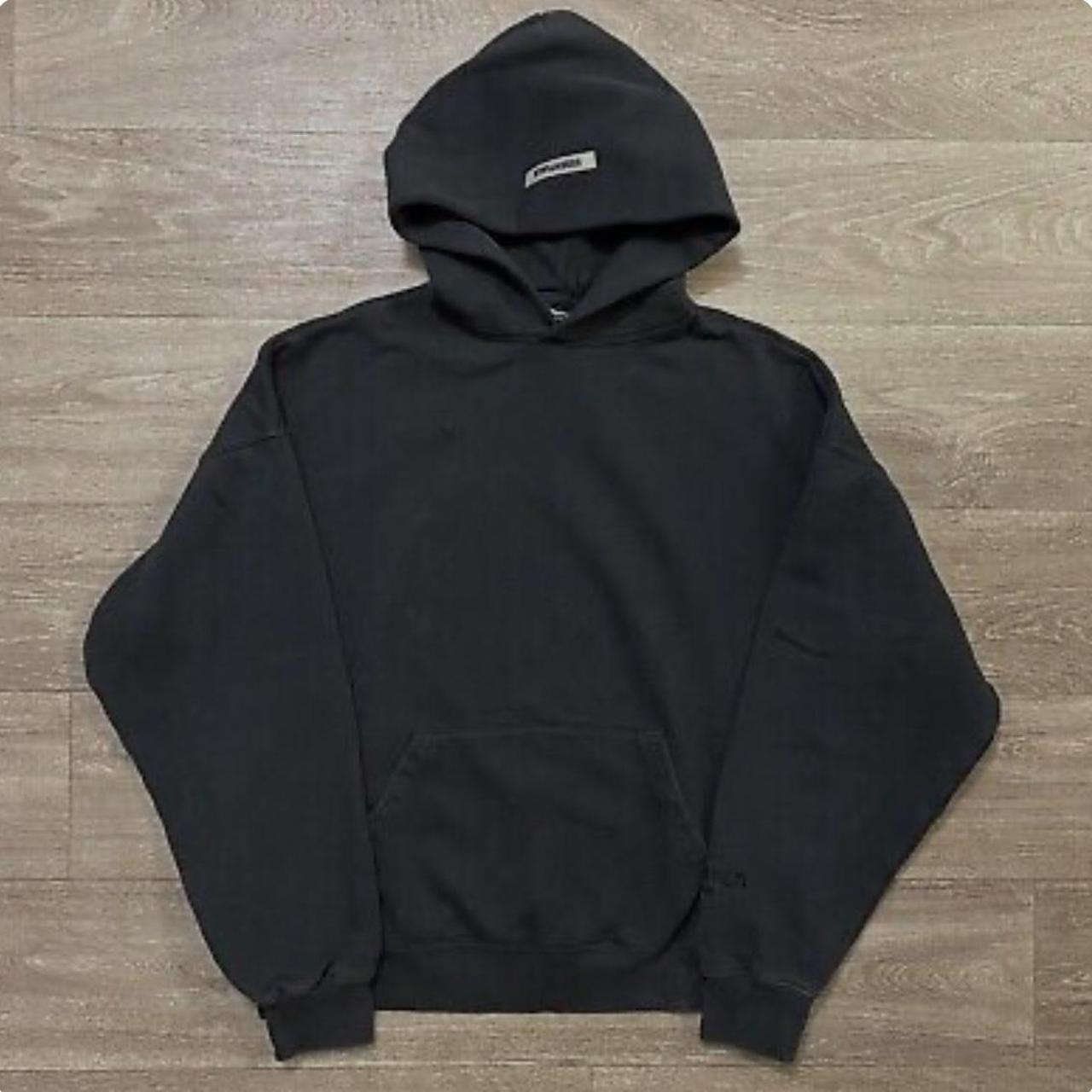 Black essentials hoodie, sizes small, medium, large,... - Depop