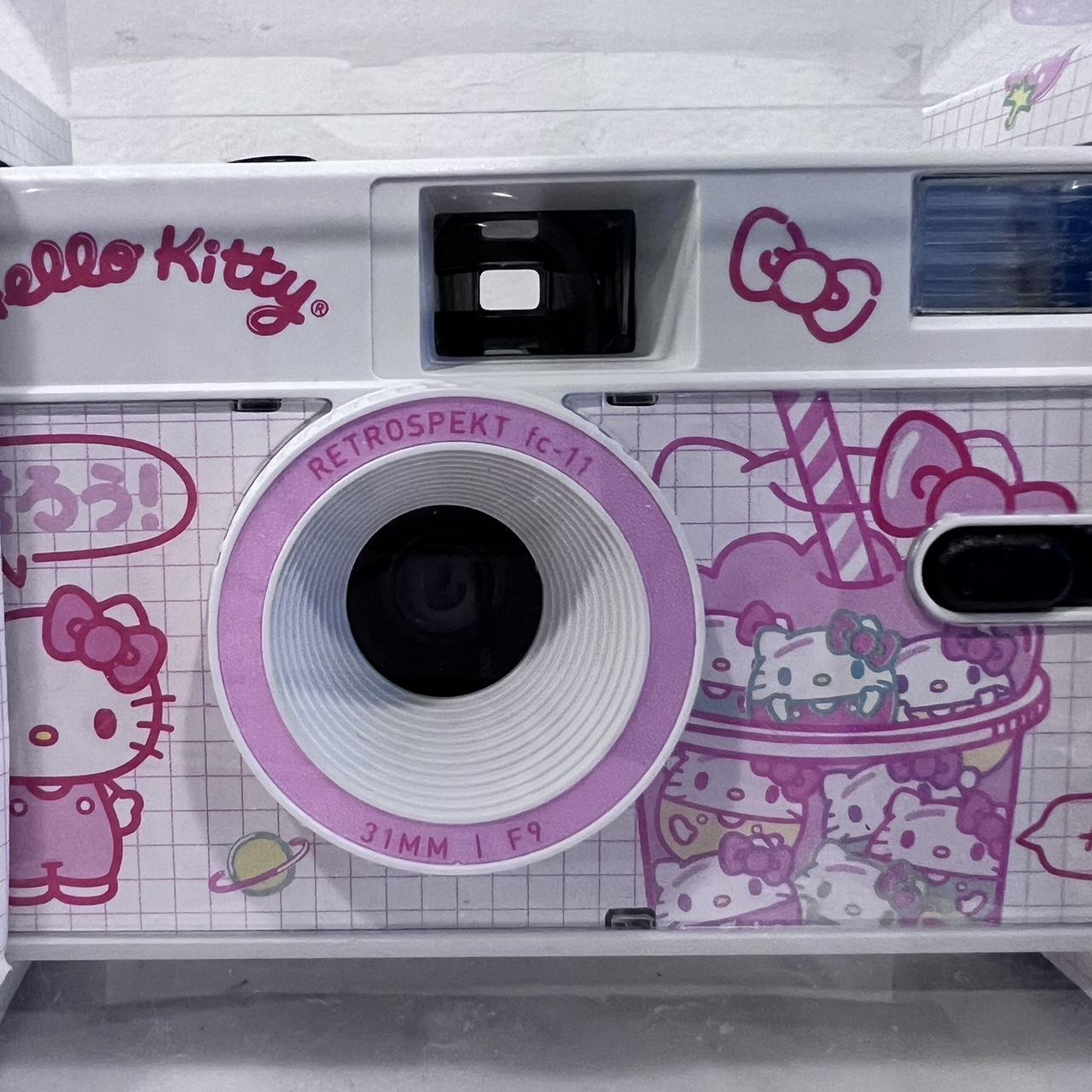 Hello Kitty Strawberry Milk 35mm Camera Features -... - Depop