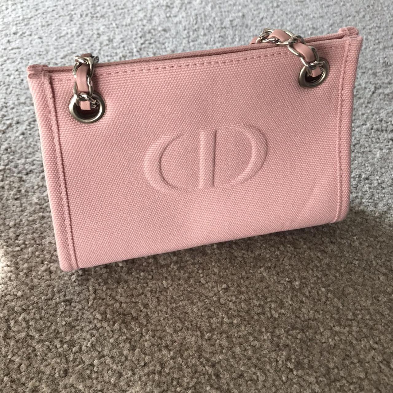 Dior Beaute Pink Pouch made into Shoulder/Sling Bag... - Depop