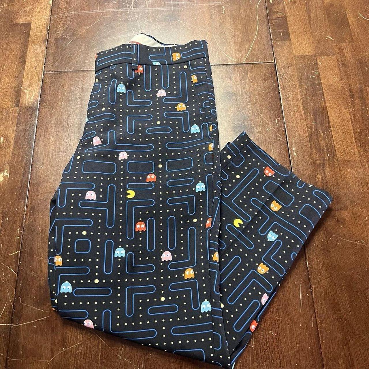 Opposuits Men 38 (fit 32x26) Black Pac Man Pants... | Depop
