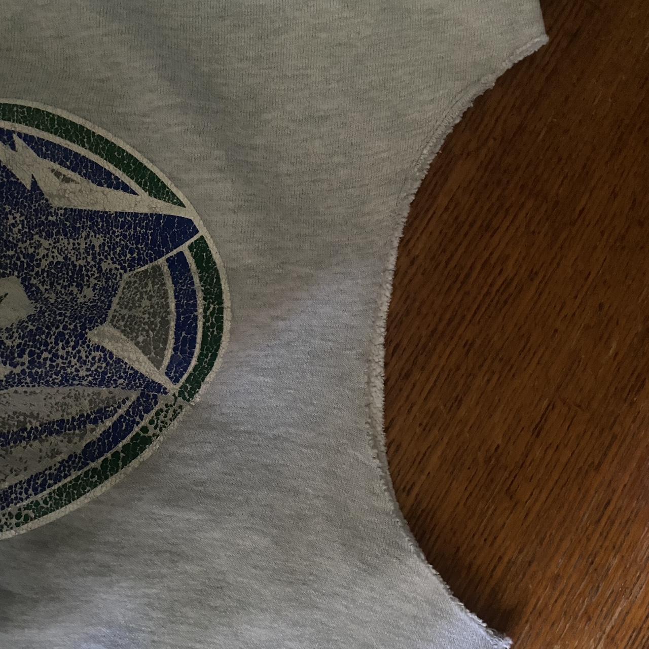 Vintage 90s Timberwolves Champion Sweatshirt. Cut... - Depop