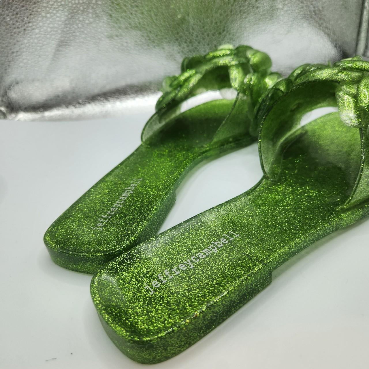 Jeffrey Campbell Floralee Floral Jelly Slide Sandals... | Depop