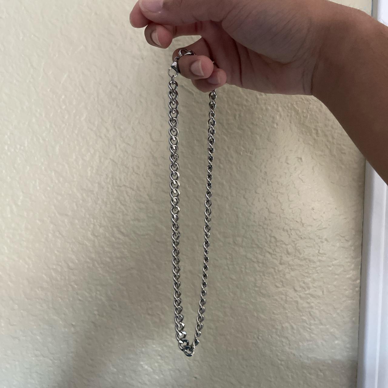20 inch Cuban link stainless steel chain with no... - Depop
