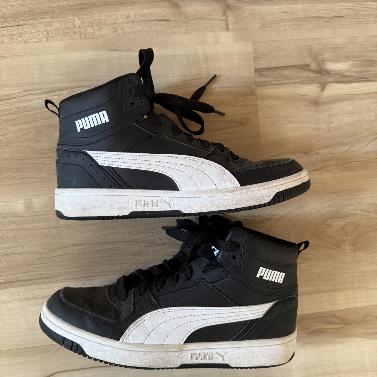 Black Puma high top sneakers #hightop #puma... | Depop