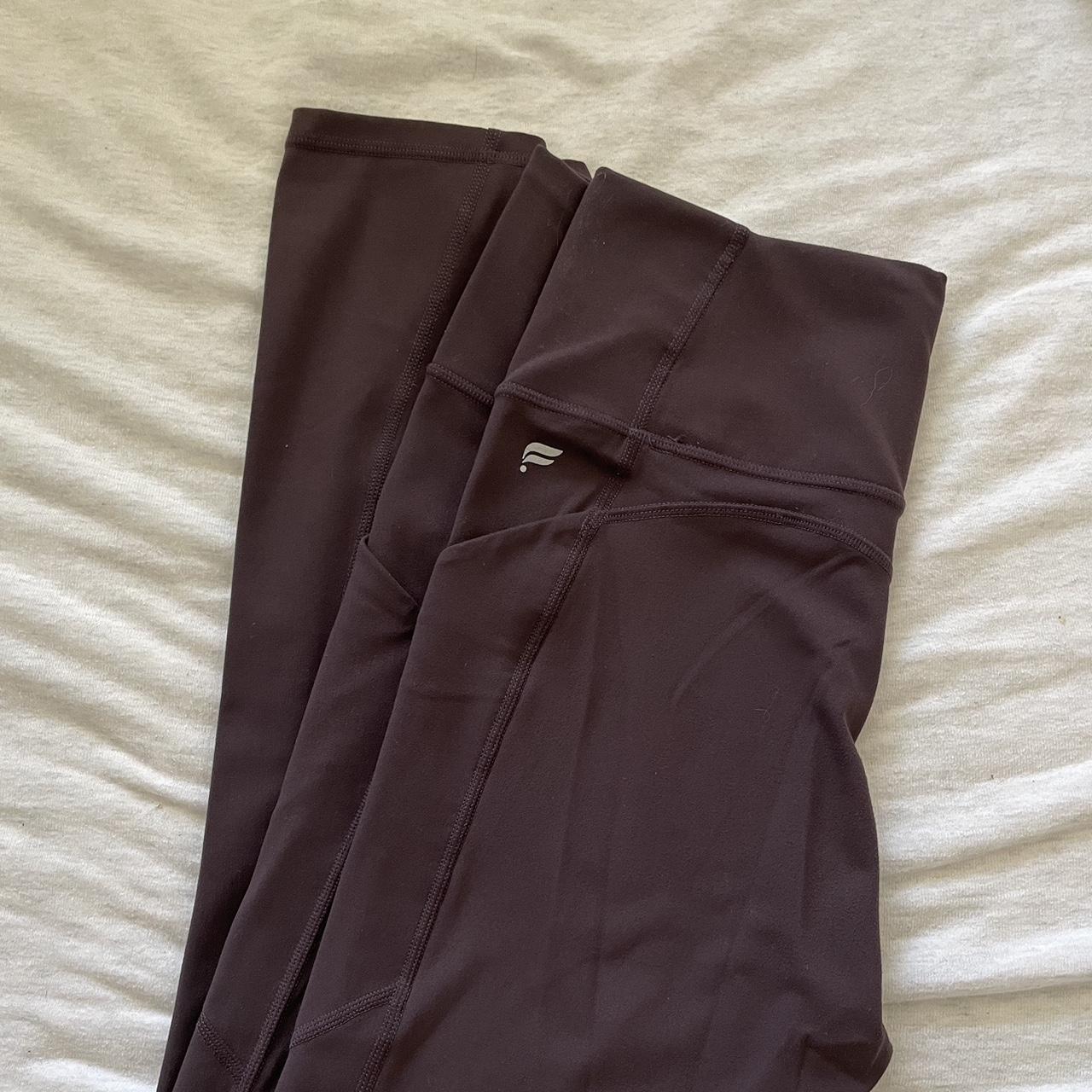 Deep purple Fabletics PureLuxe leggings. 7/8 length... - Depop