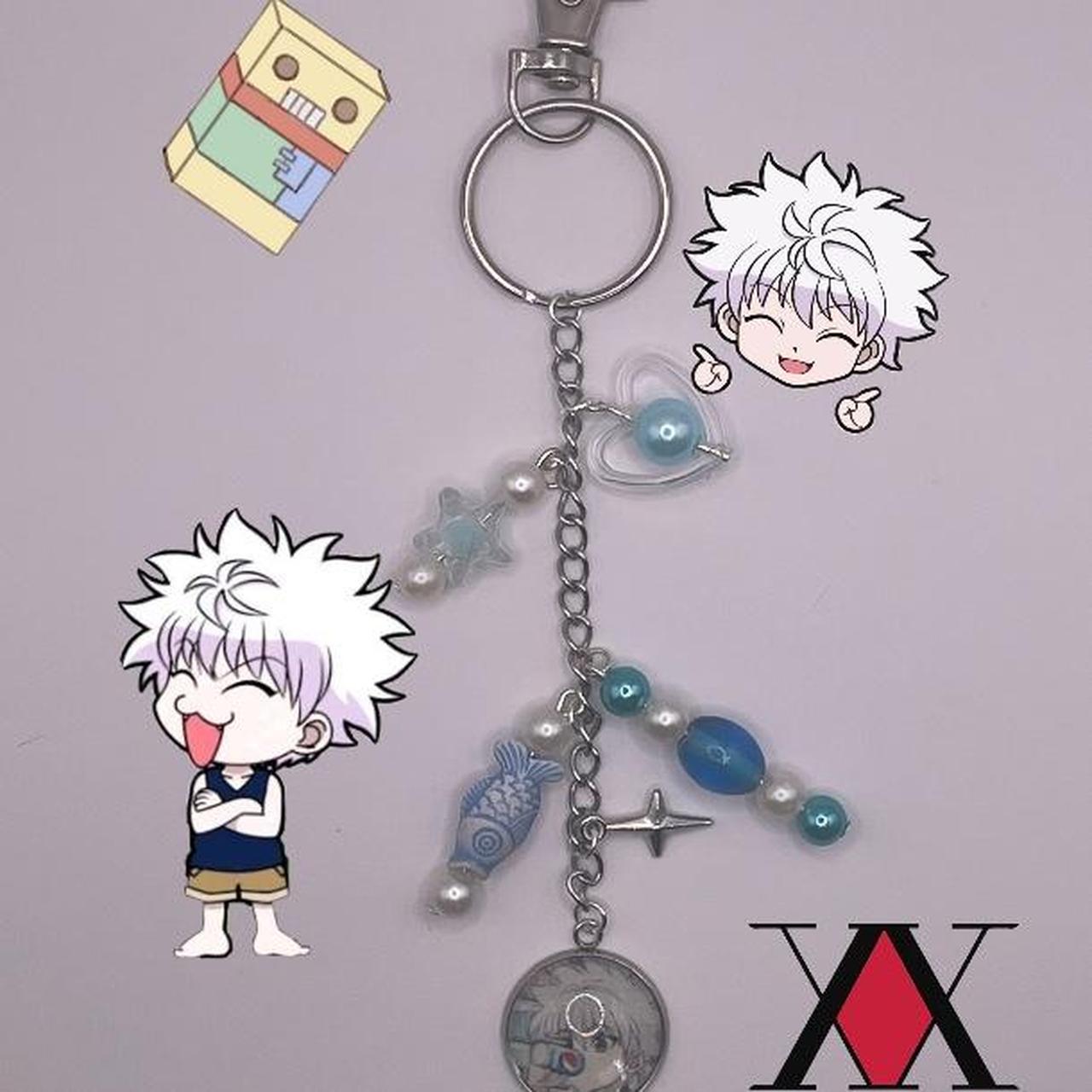 💙🤍Handmade HxH Killua keychain🤍💙 #anime... - Depop
