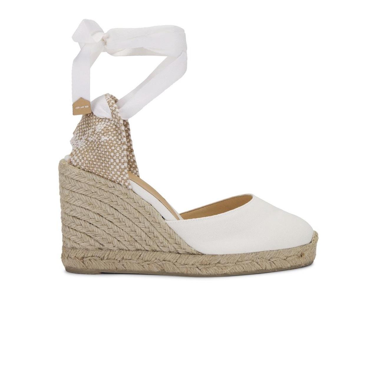 Castaner carina wedges in blanco. Never worn - Depop