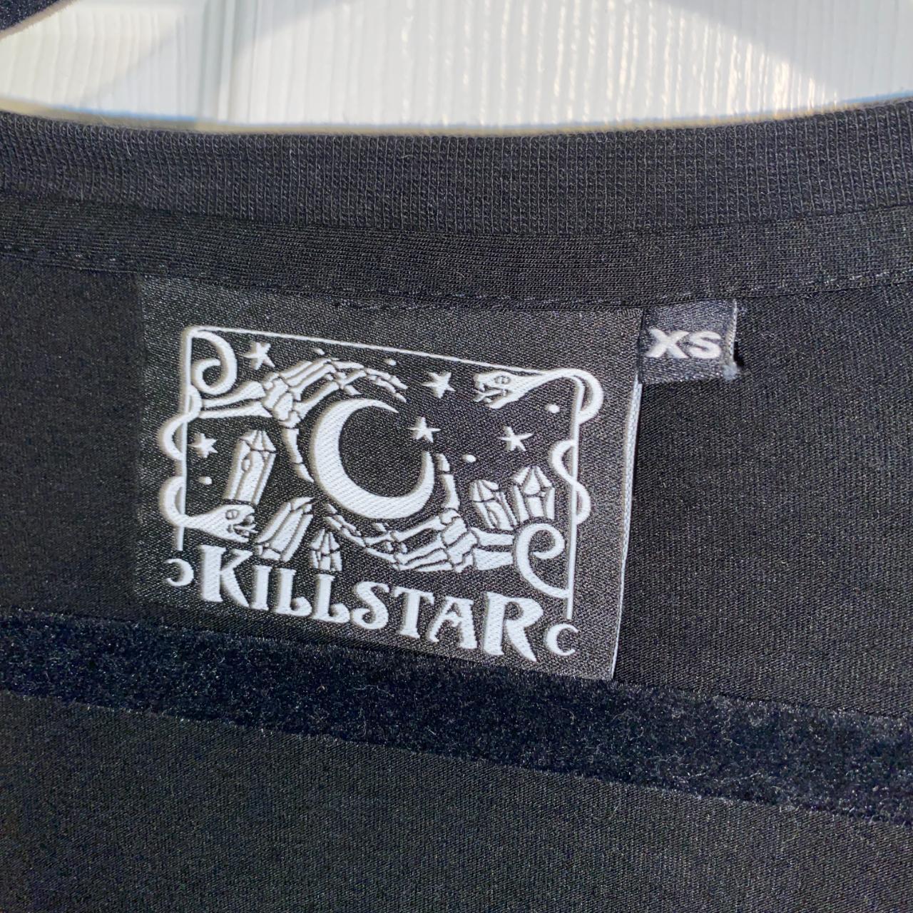 Killstar logo ram skull owls goth v-neck shirt - Depop