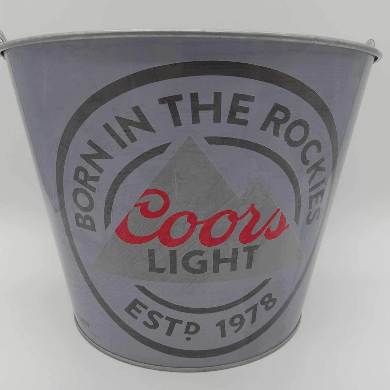 Ice Beer Bucket Coors Light Born in the Rockies Est.... - Depop