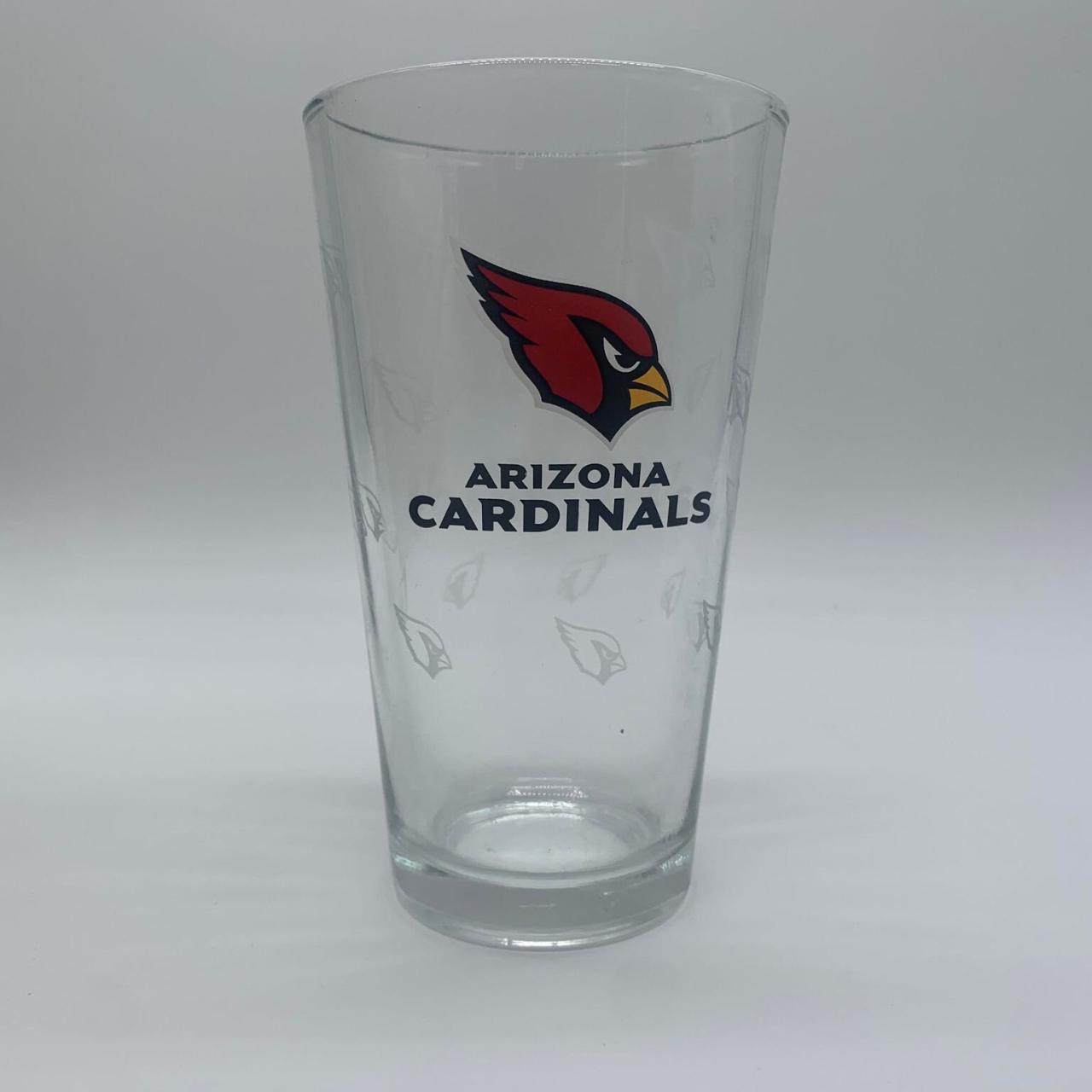 Arizona Cardinal Logo Covered Beer Glass Cup - Depop