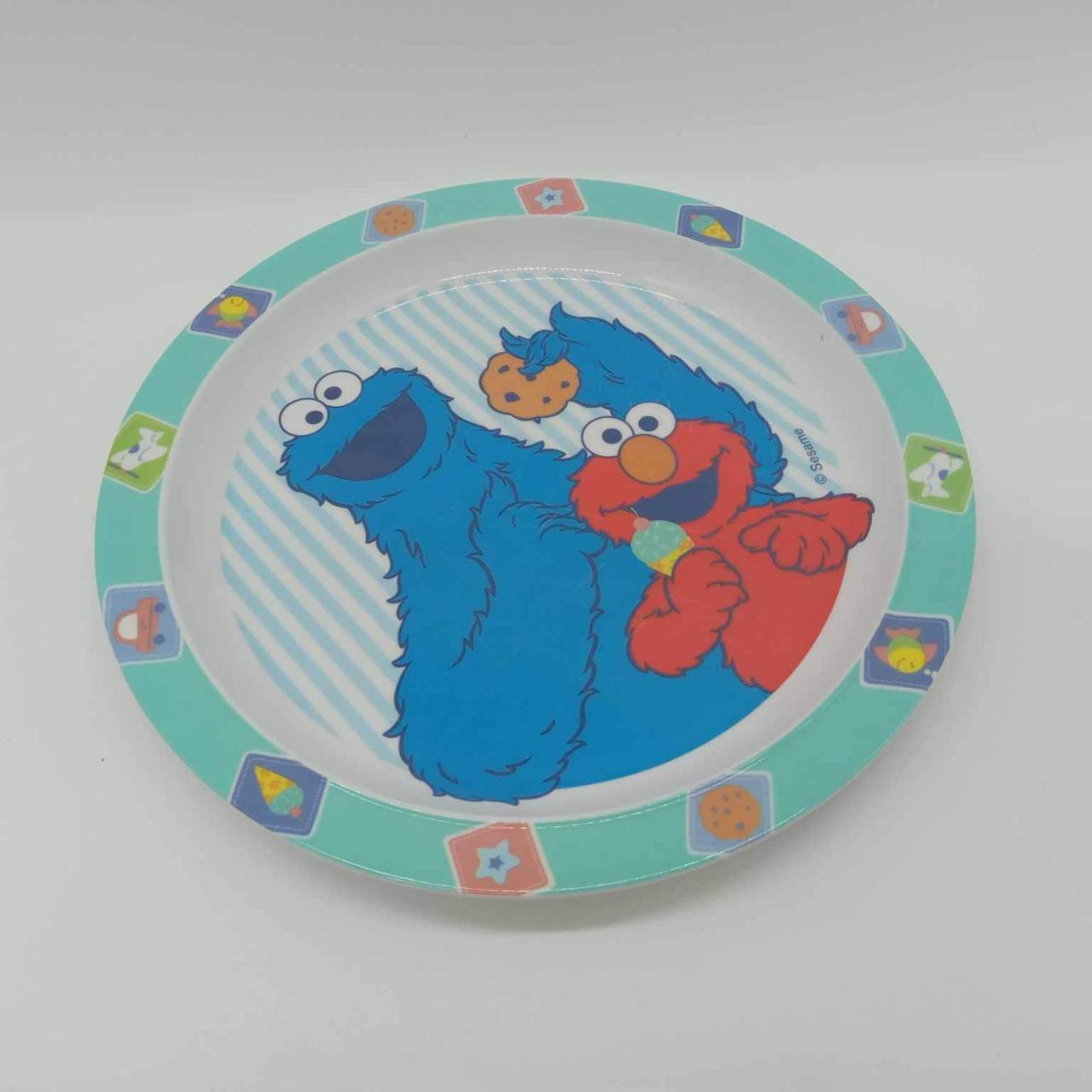 Sesame Street Kid's Plate - Elmo & Grover - Depop
