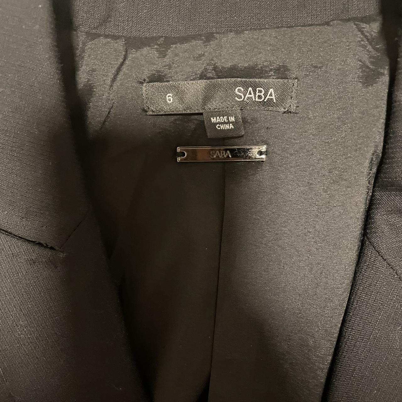 Black Saba long 100% wool blazer - size 6. light... - Depop