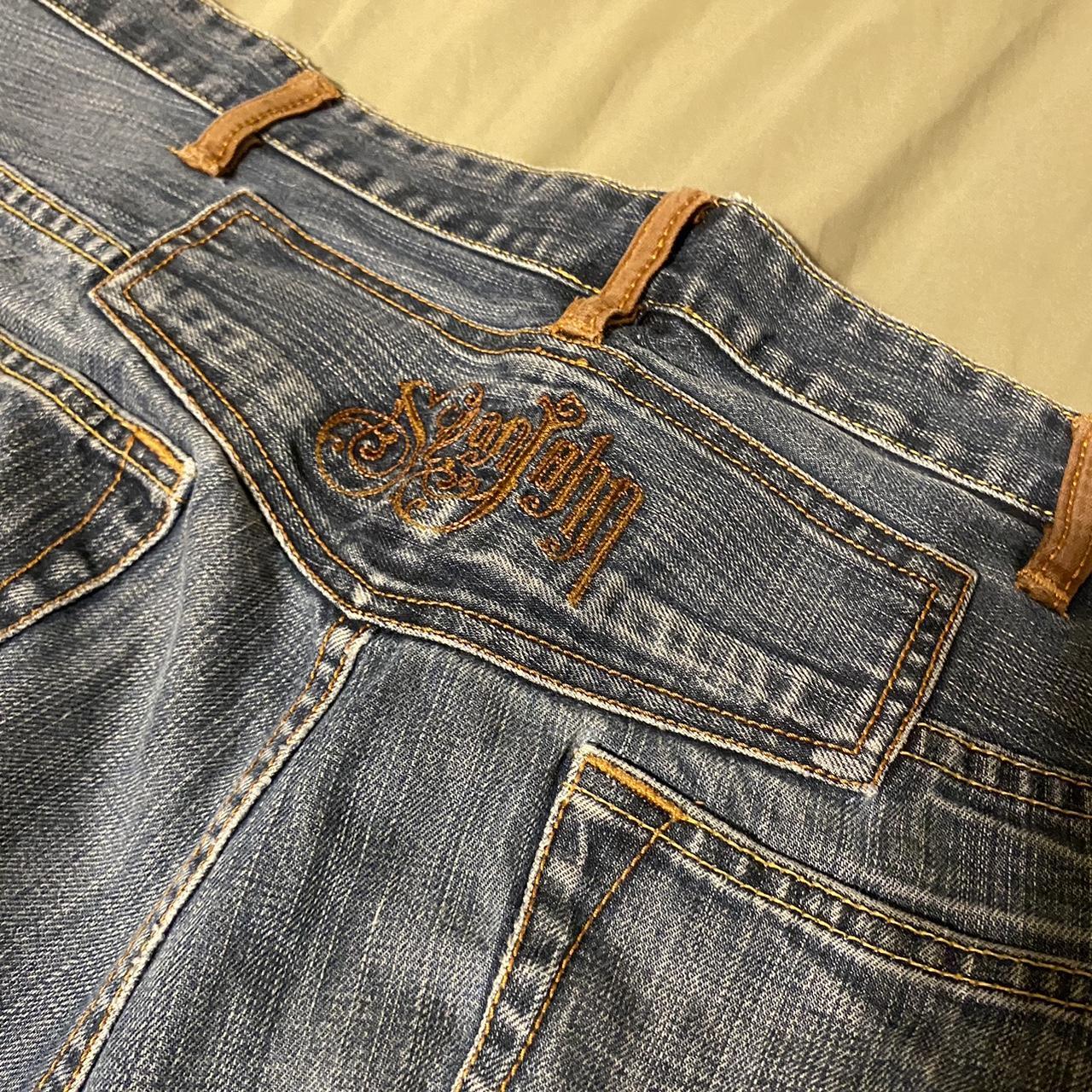Vintage Sean John Jeans Size 40 Cool Y2K Design On... - Depop